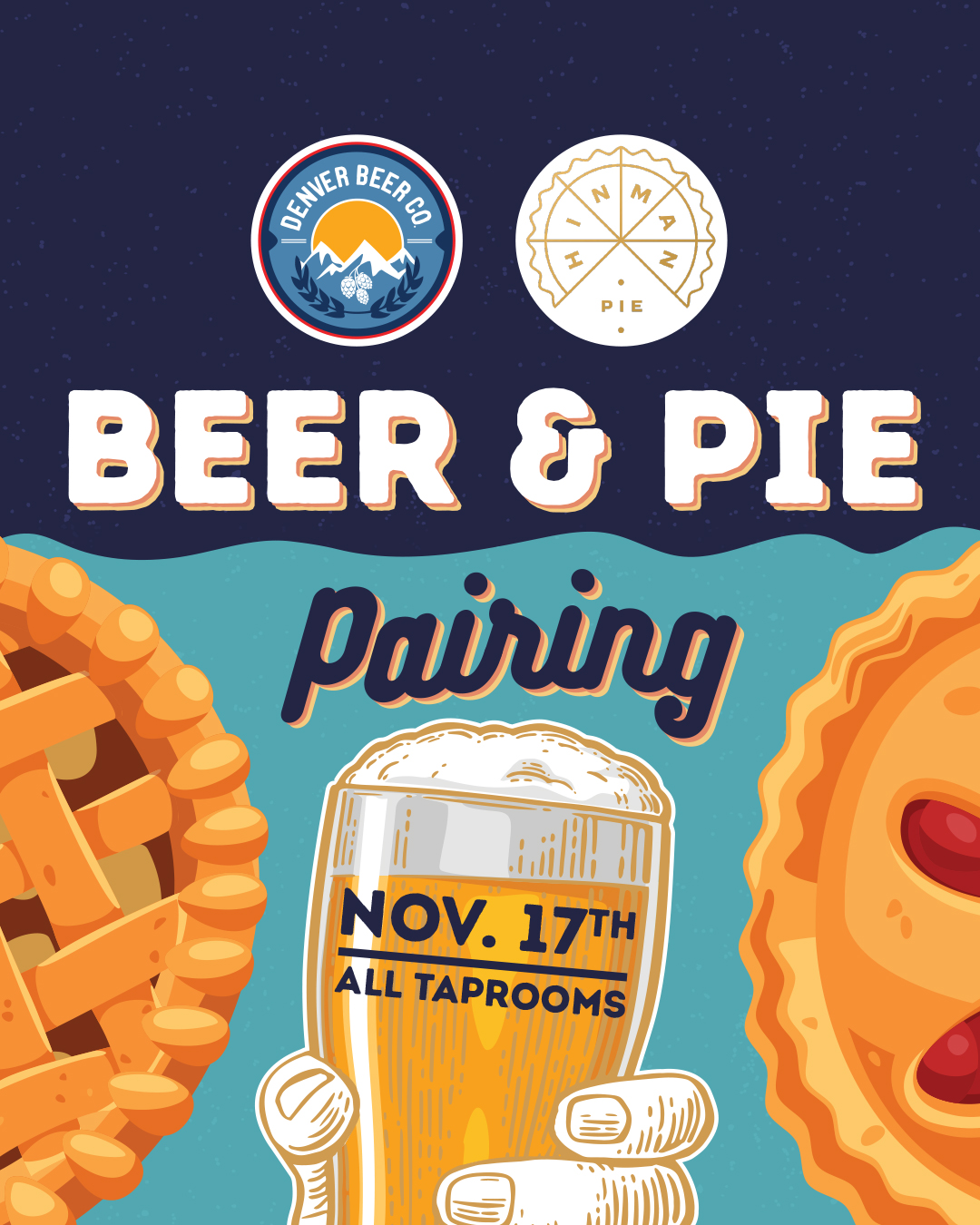 Denver Beer Co Beer and Pie Pairing | Denver Beer Company