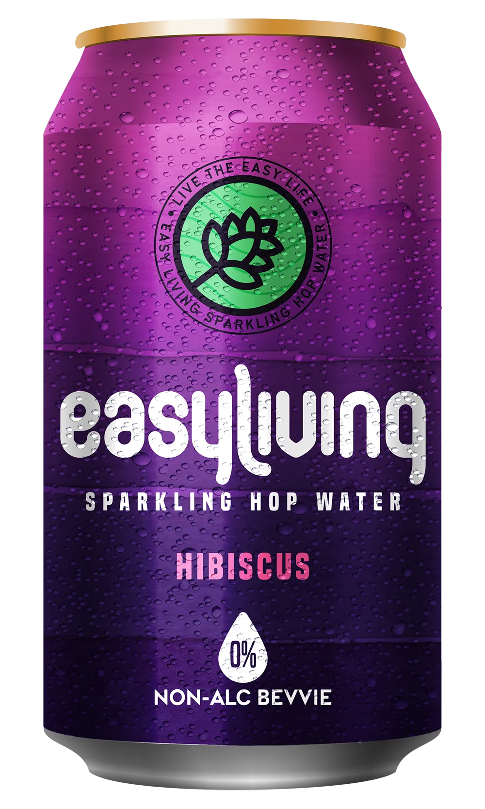 Easy Living Hibiscus Hop Water | Denver Beer Company
